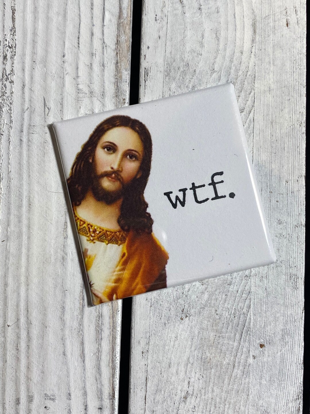 Jesus Fridge Magnet - Wtf - Funny Magnet - Decorative Fridge Magnets - Etsy
