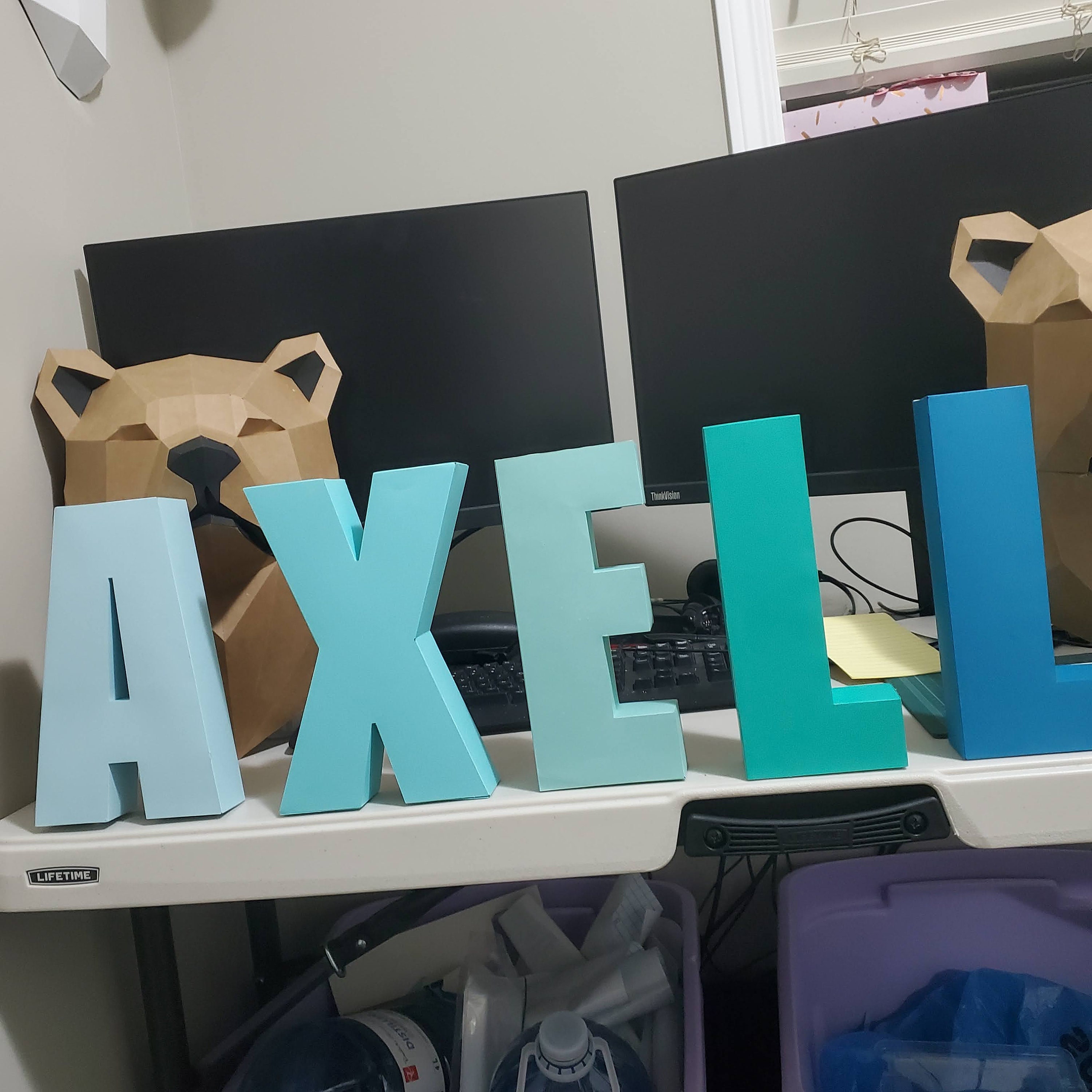 FREE SAMPLE 3D Letters for Party Decorations and Room Display for ...