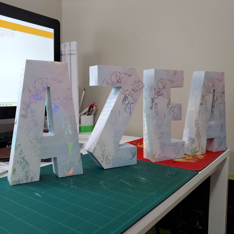 FREE SAMPLE 3D Letters for Party Decorations and Room Display for ...