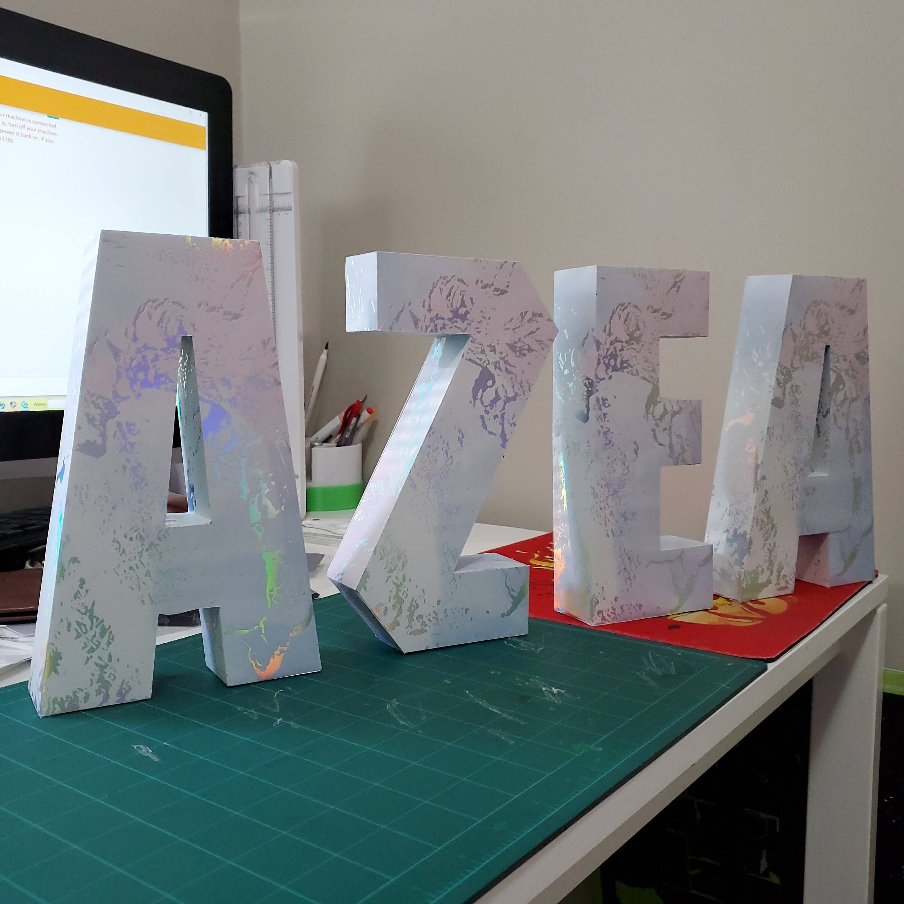 FREE SAMPLE 3D Letters for Party Decorations and Room Display for ...