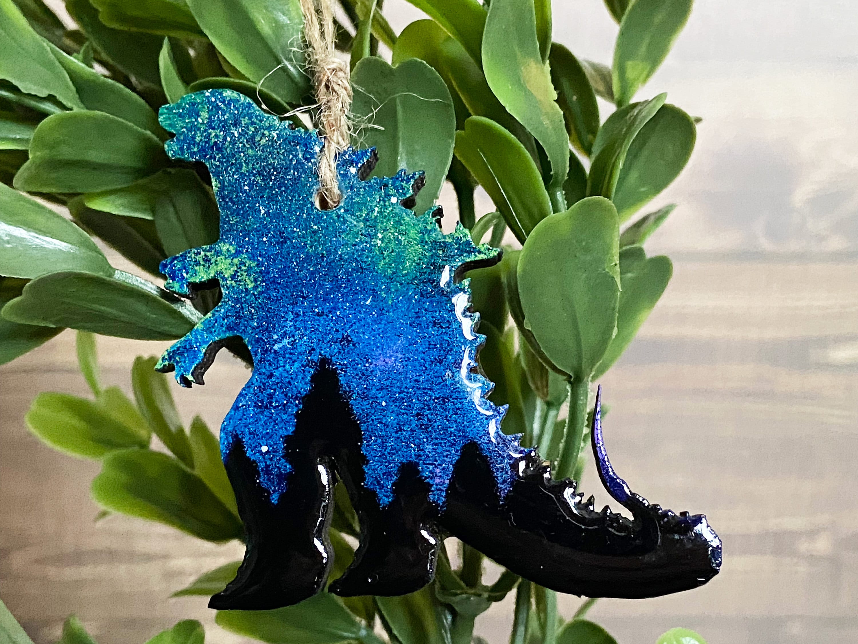 Godzilla Northern Lights Ornament - Etsy