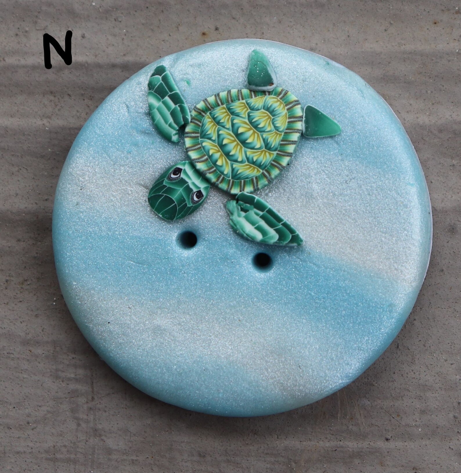 Unique Handmade Turtle Buttons: Tortoise Green Beach Quilt - Etsy