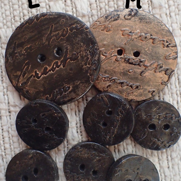 Polymer Clay Buttons - Etsy