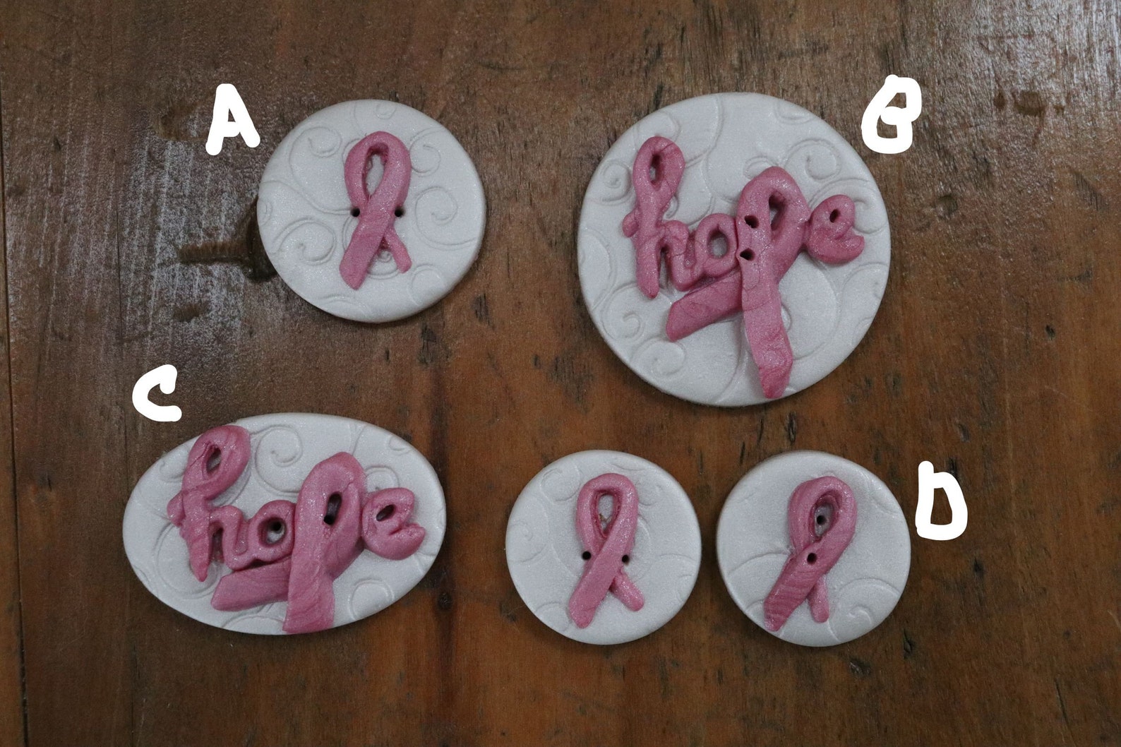 Breast Cancer Themed Rope Baskets Pink Ribbon Button and - Etsy