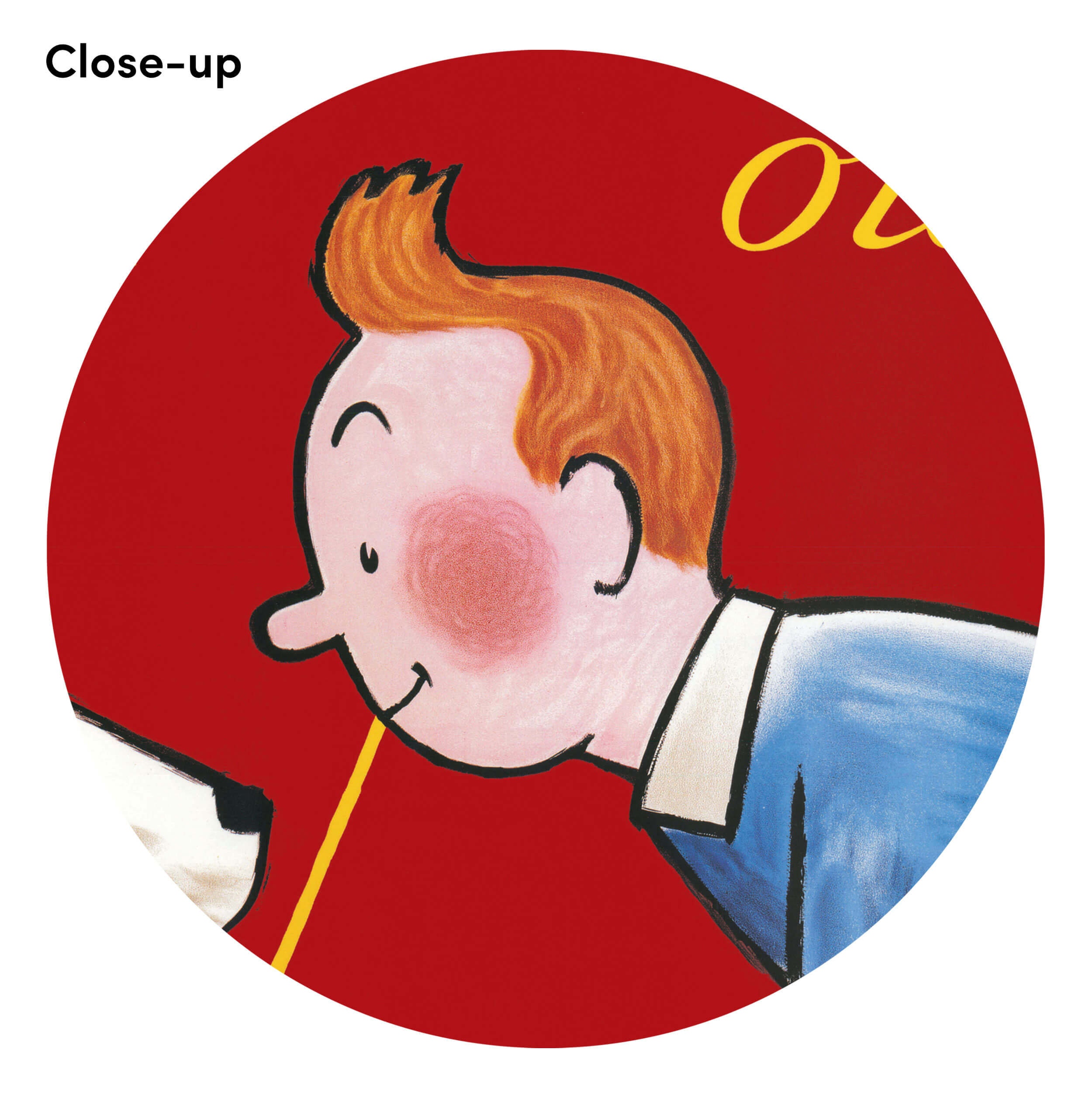 Tintin Orange Soda Vintage Poster, Tintin Snowy Drinking Poster, Tintin ...