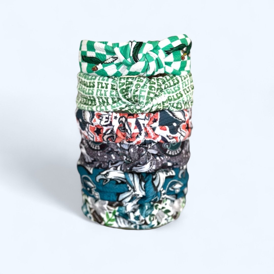 EAGLES INSPIRED HEADBANDS| Philly Inspired Prints | Knotted Headbands ...