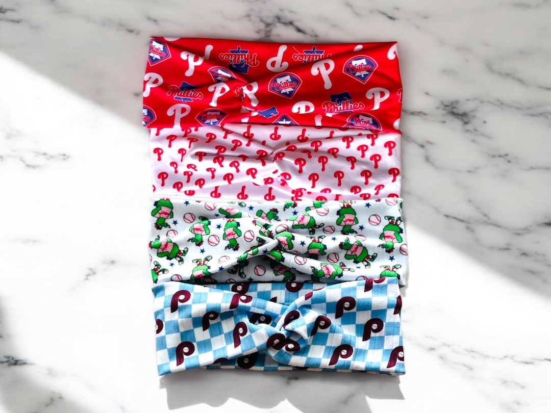 PHILLIES INSPIRED SOFT Headbands| Flat or Twisted Phils Inspired Prints ...