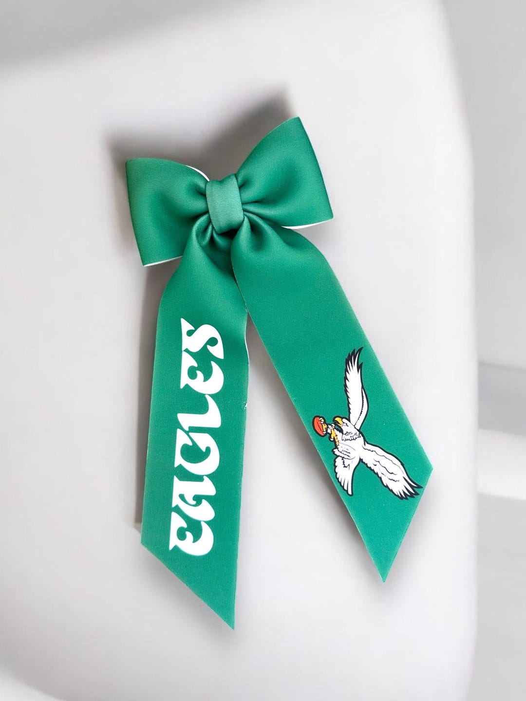 BIRDS BOW W/tails| Philadelphia Football Inspired Bow | Kelly Green Bow ...