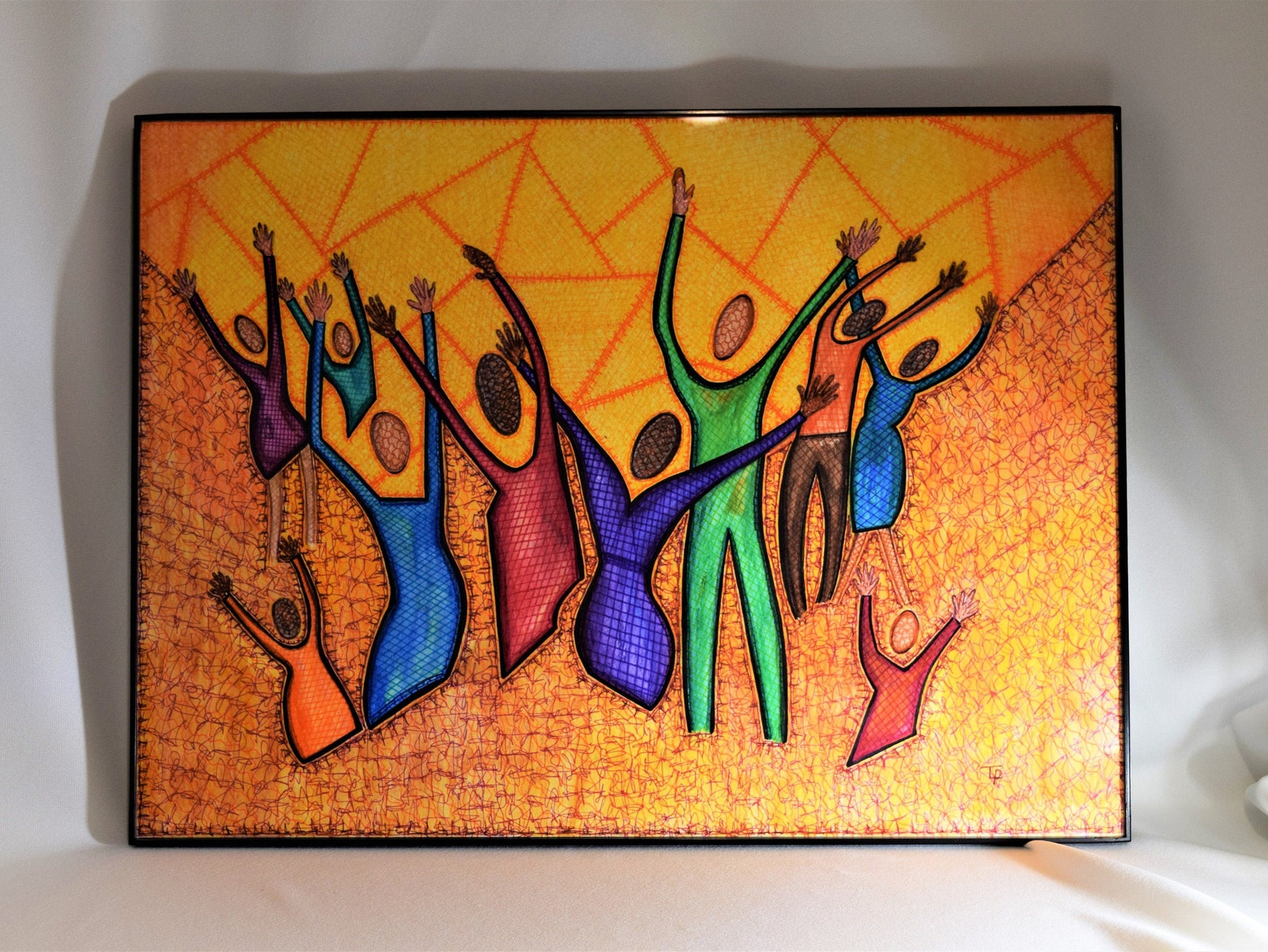 Abstract Worship Wall Art / Worship Print/ Watercolor & Ink ...