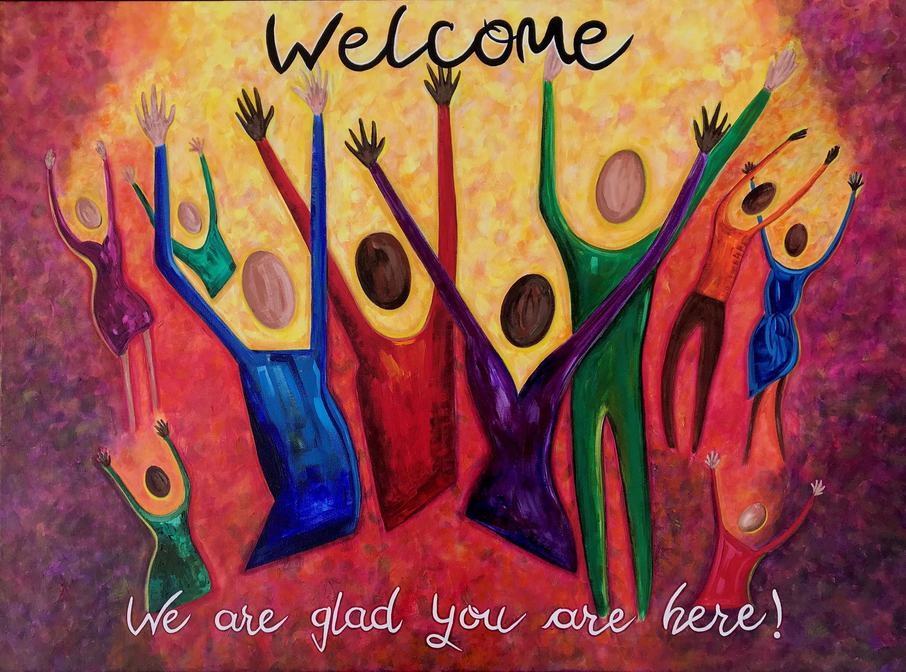 Welcome Print/ Church Welcome Sign/ Worship- Gathering Giclee Print ...
