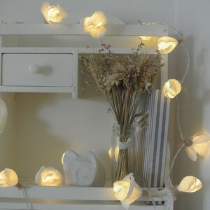 Fairy Light Garland, White Wedding Lights Garland, Wedding Decor ...