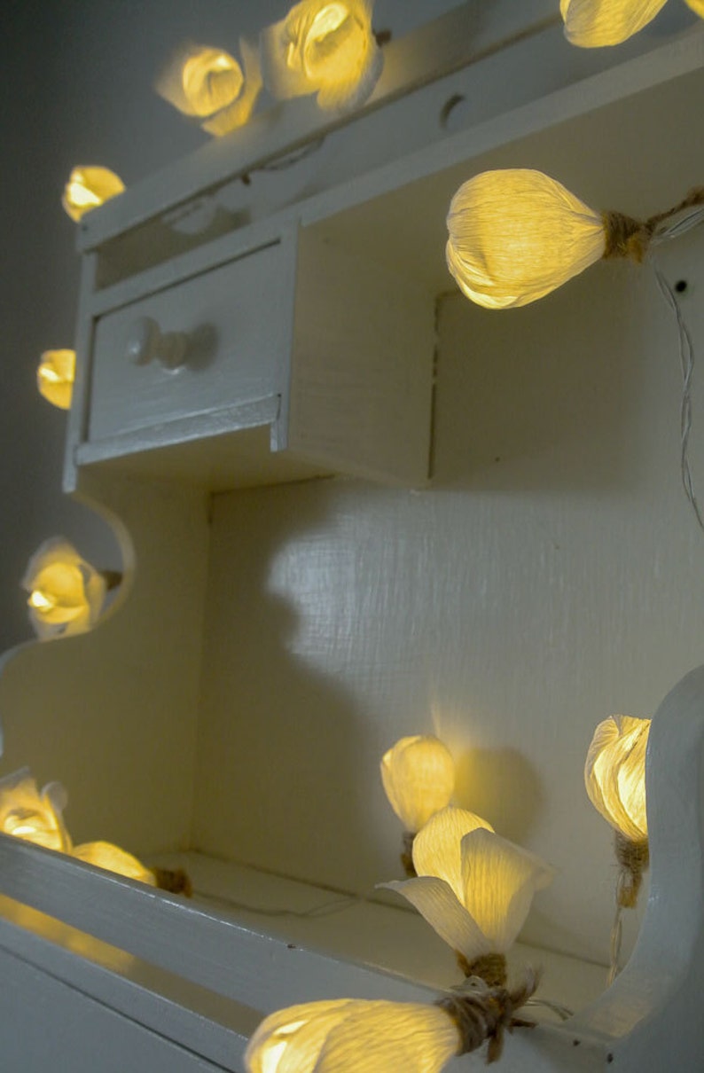 Fairy Light Garland White Wedding Lights Garland Wedding | Etsy