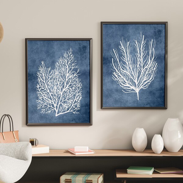 Navy Blue Coral - Etsy