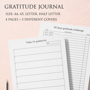 Gratitude Journal Printable Mindfulness Journal Daily - Etsy