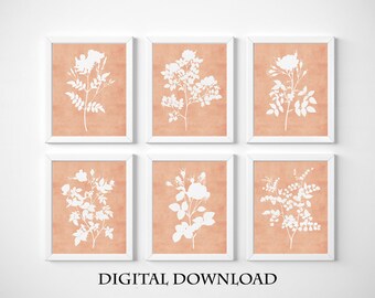 Peach Color Wall Art | Etsy