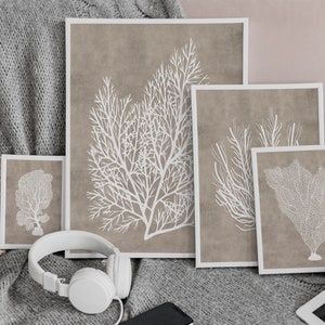 Neutral Beach House Poster, Beige Coastal Wall Decor, Beach Style Wall ...