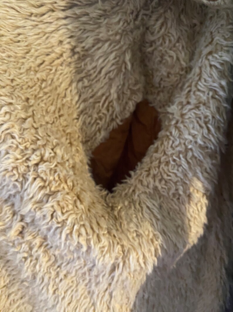 Y2K Faux Shirling Coat. Camel Color. Twill With Corduroy Patches. Snap ...