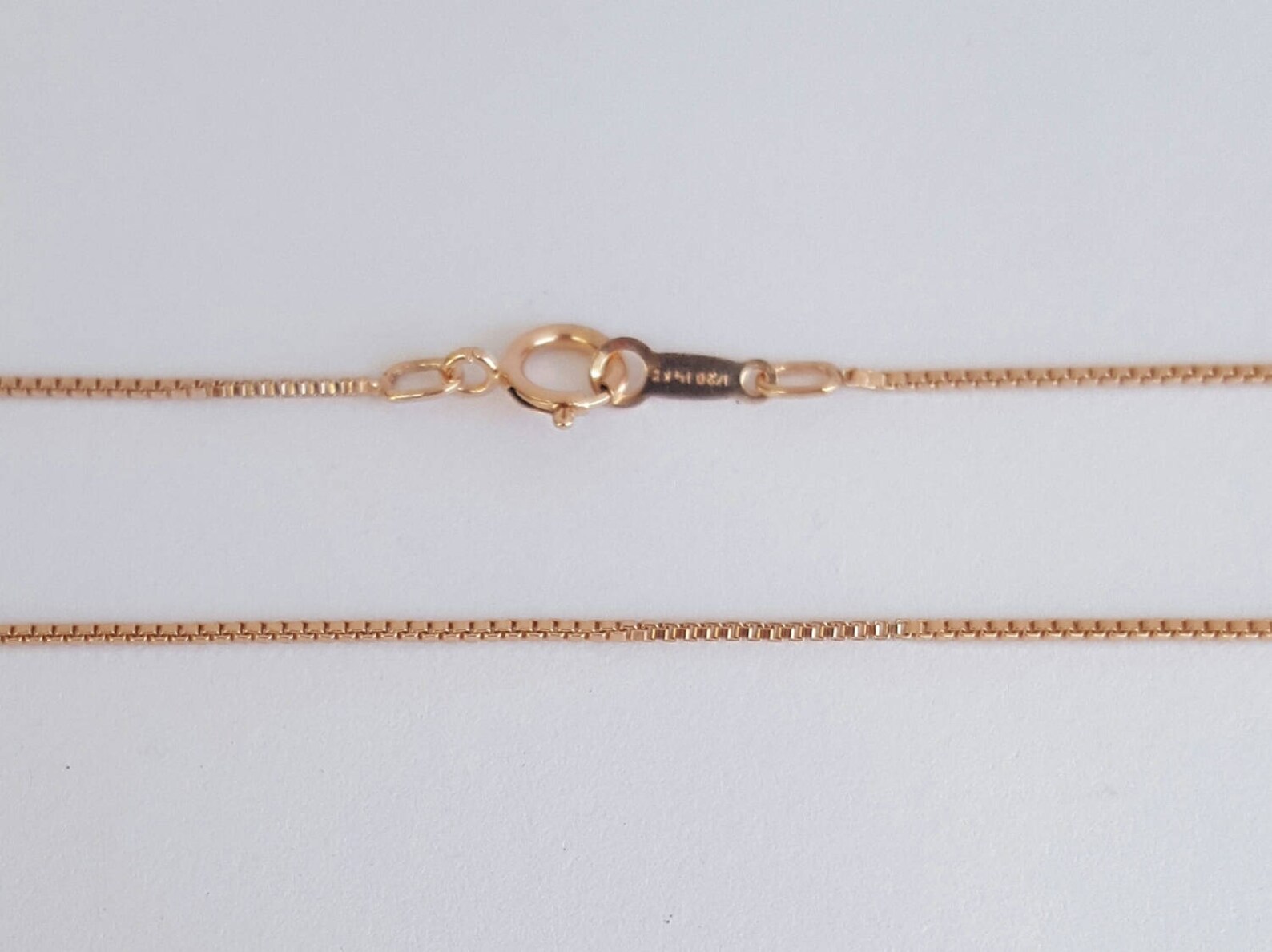 Rose Gold Filled Chain Box Chain 14K Rose Gold Filled - Etsy