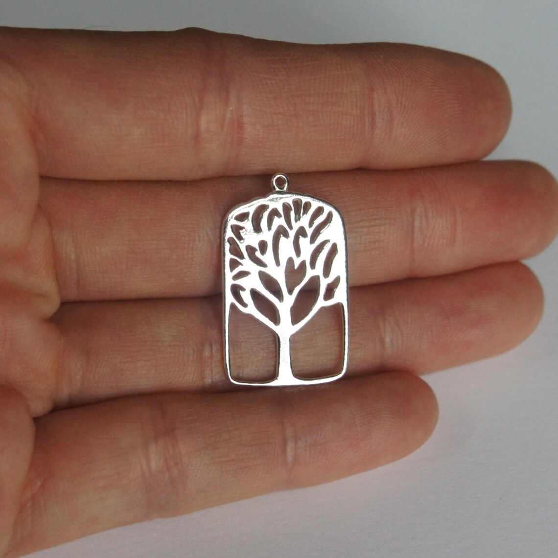 Sterling Silver Tree Silver Tree 1 Piece Tree Charm Tree | Etsy