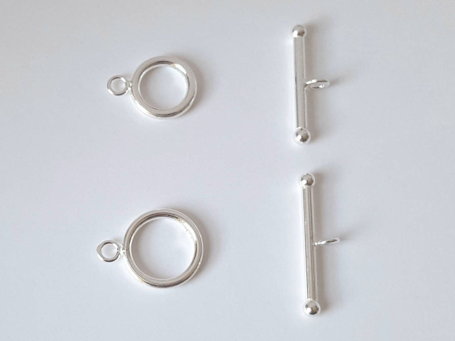 Sterling Silver Toggles Toggle Closure Toggle Clasp 1 Set - Etsy