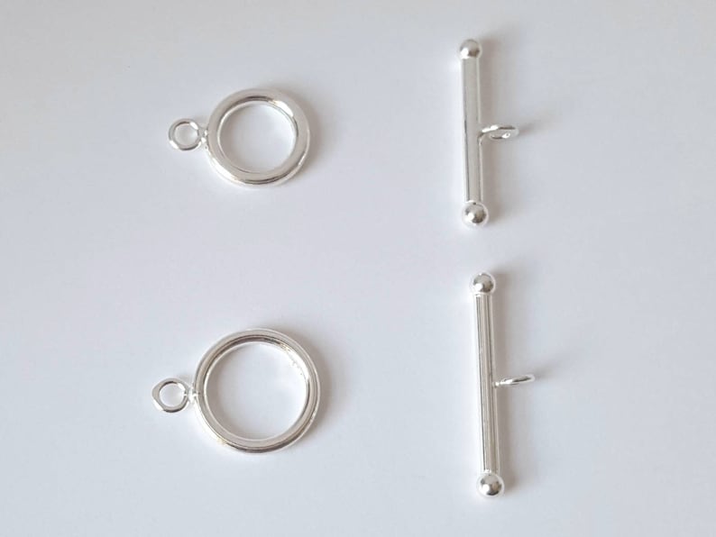 Sterling Silver Toggles Toggle Closure Toggle Clasp 1 Set - Etsy
