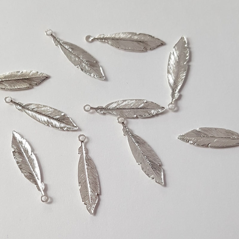 Sterling Silver Feather - Etsy