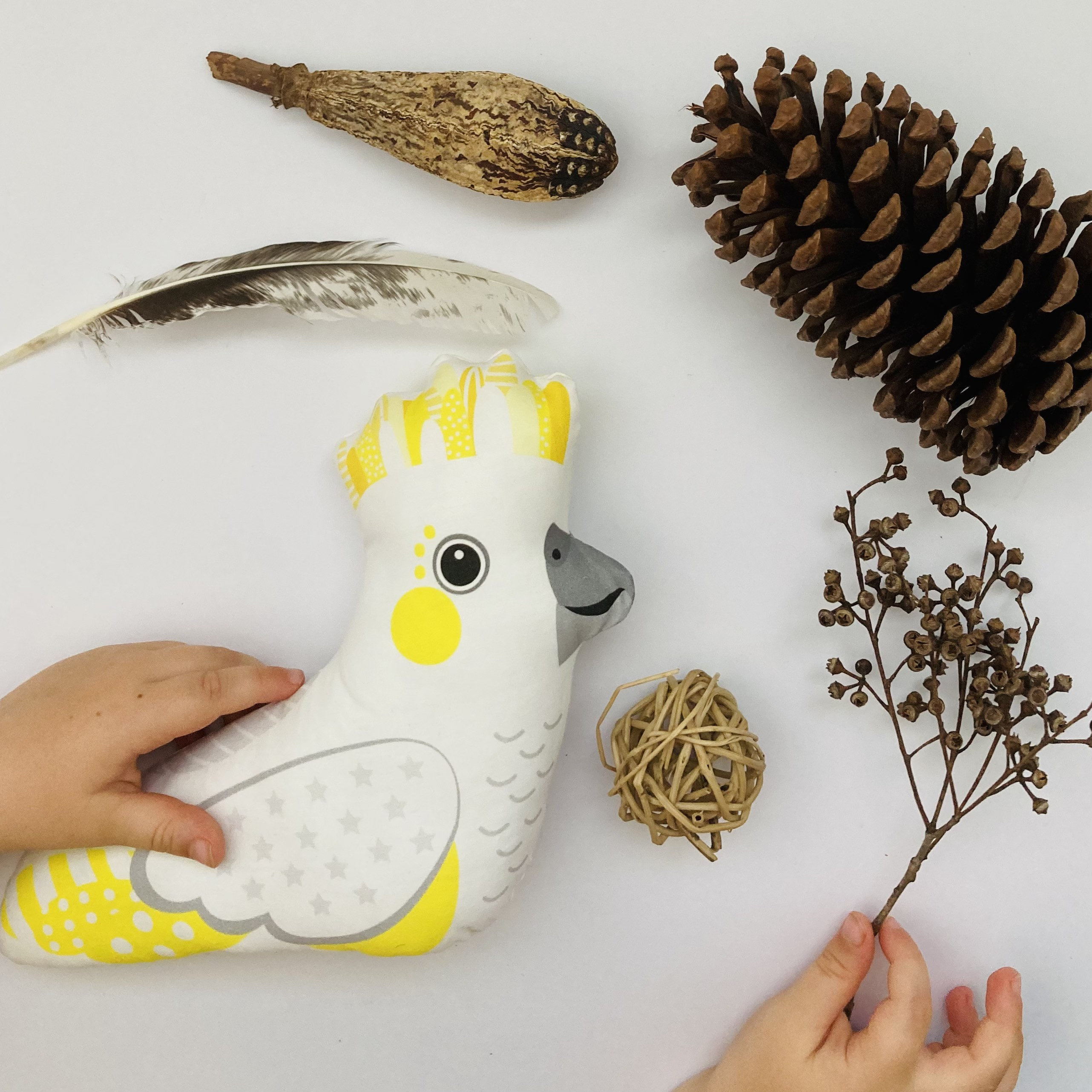Australian Native Bird Stuffed Animal Soft Toy Set of 6. Magpie ...