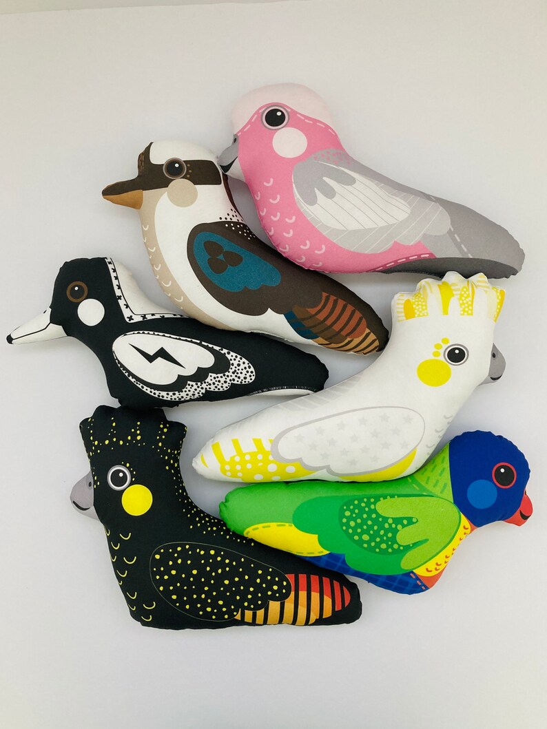 Australian Native Bird Stuffed Animal Soft Toy Set of 6. - Etsy