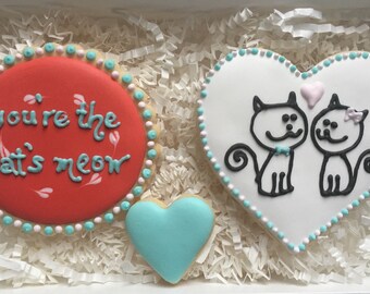 Cat cookies | Etsy