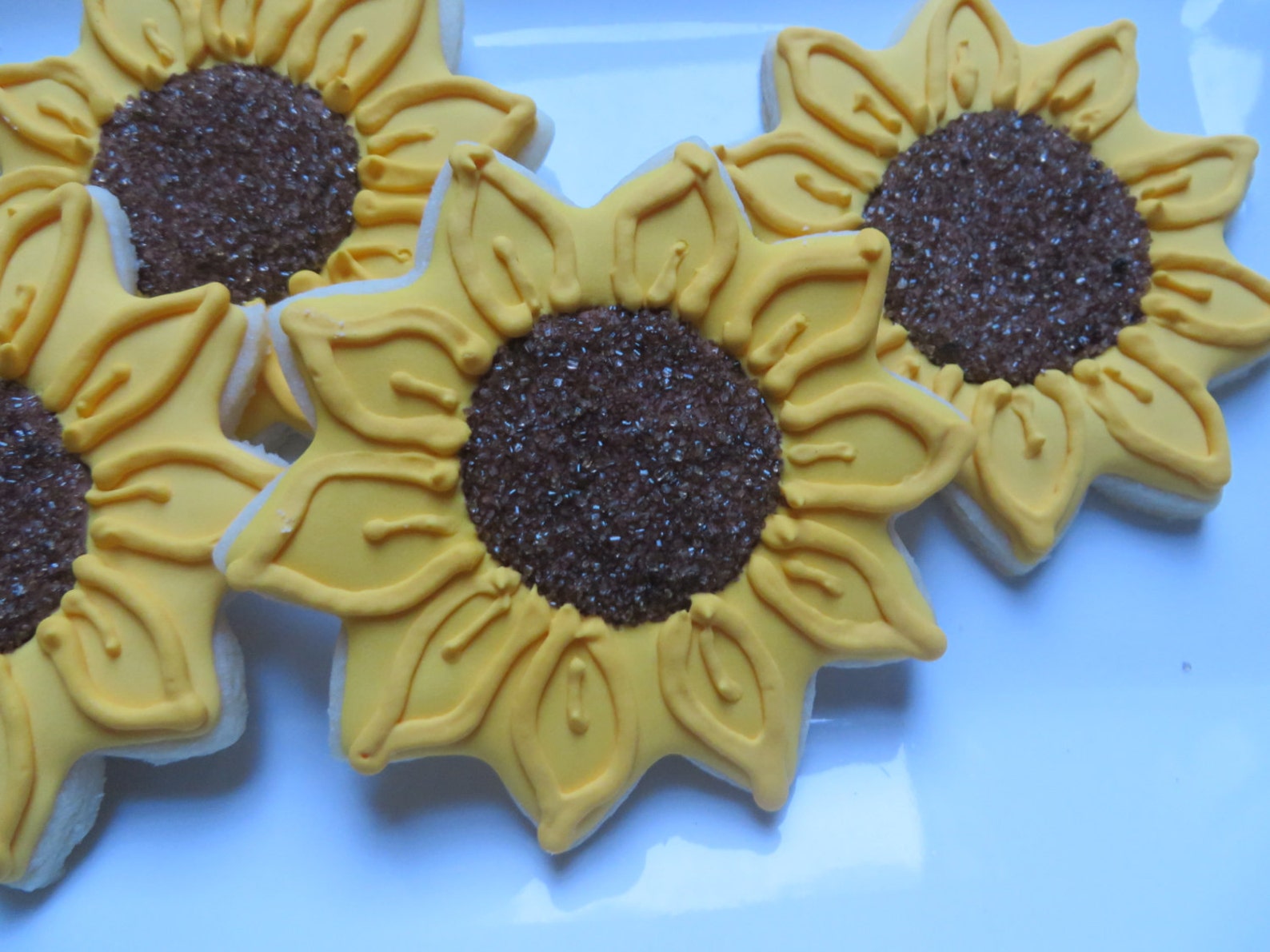 Sunflower Sugar Cookies - Etsy