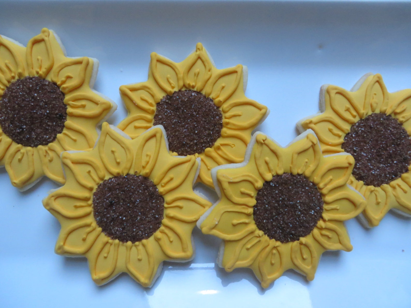 Sunflower Sugar Cookies - Etsy