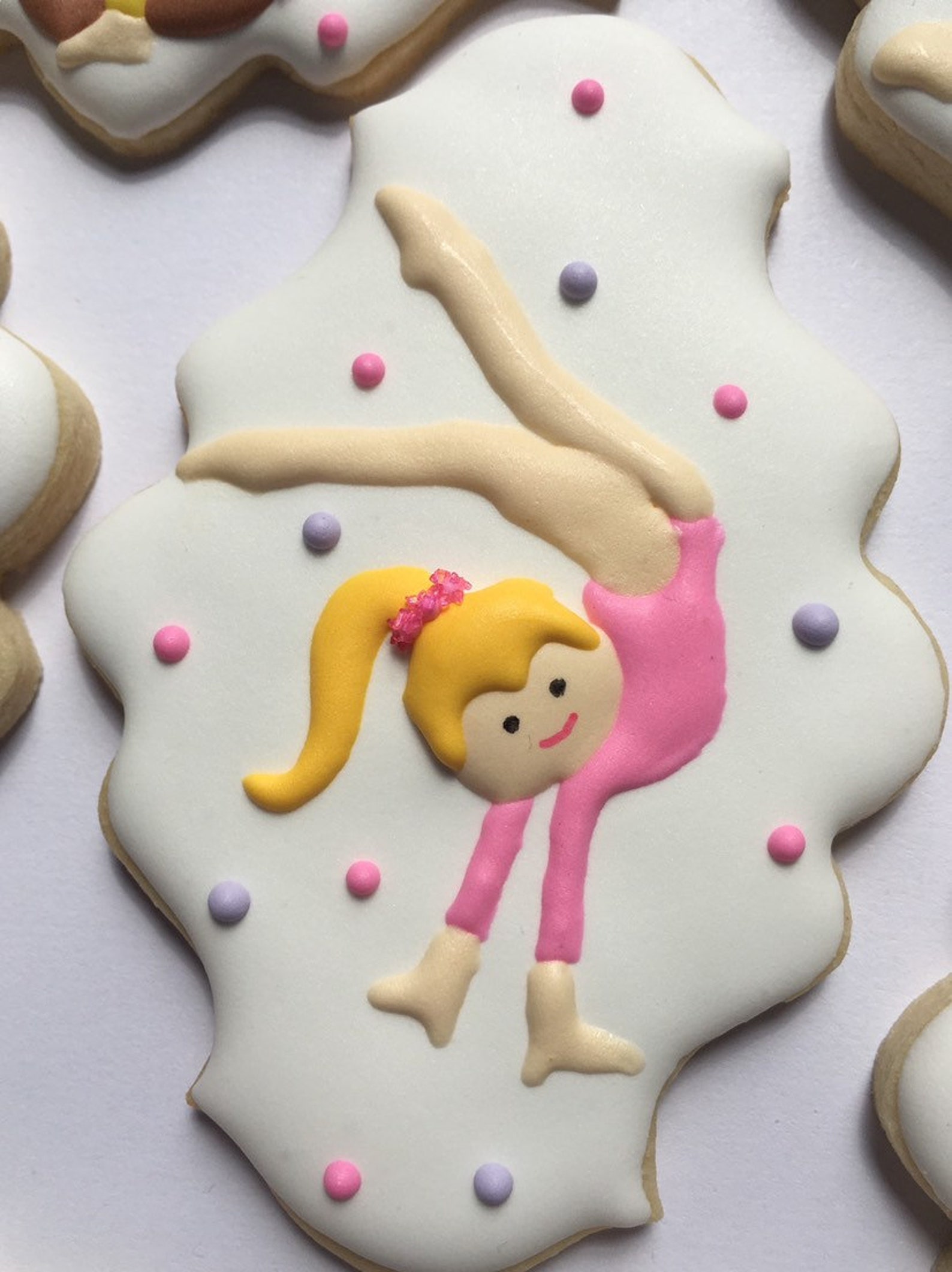 Gymnastic Cookies/birthday Party/favors 1-dozen - Etsy