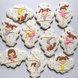 Gymnastic Cookies/birthday Party/favors 1-dozen - Etsy