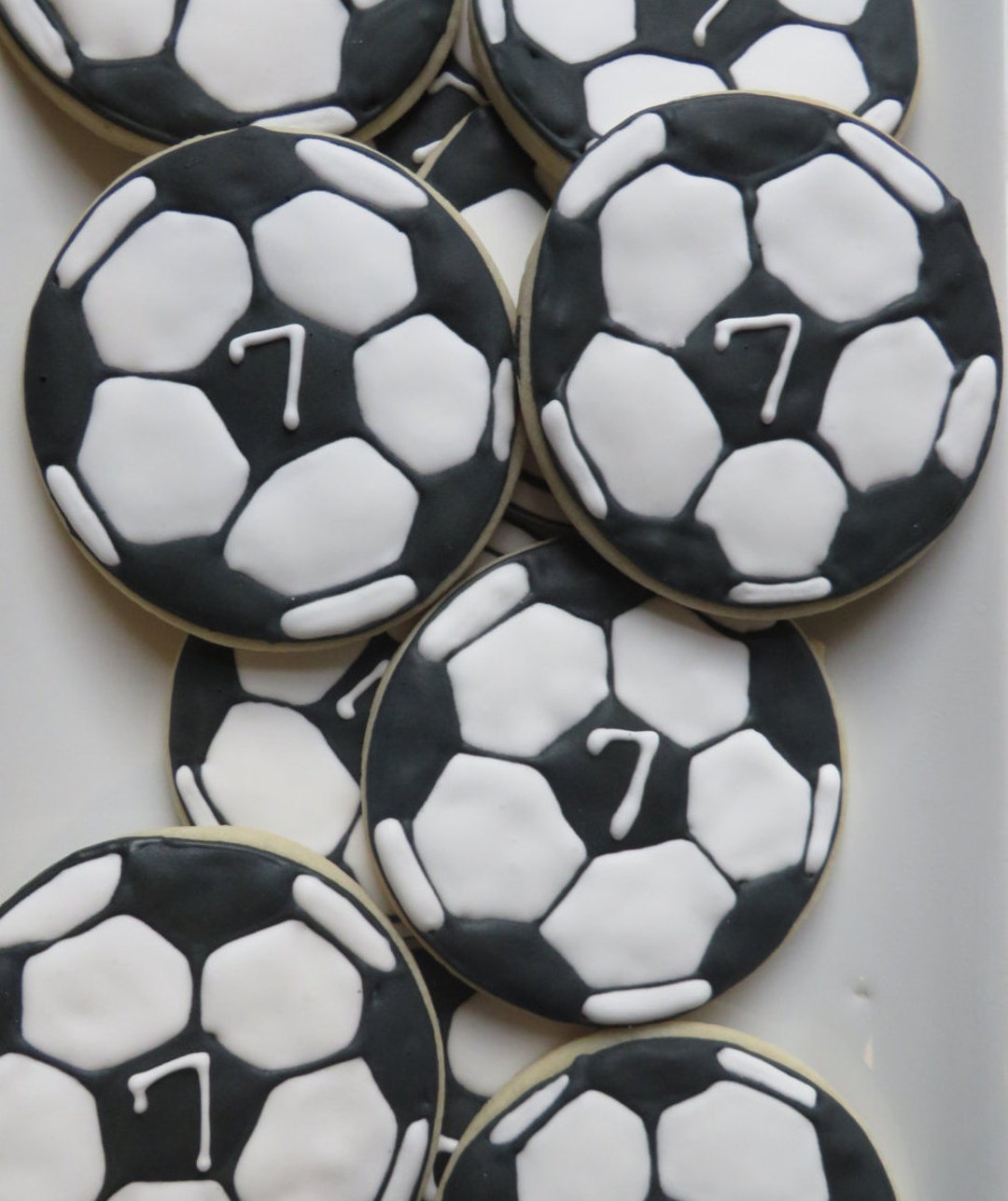 Soccer Ball Cookies - Etsy