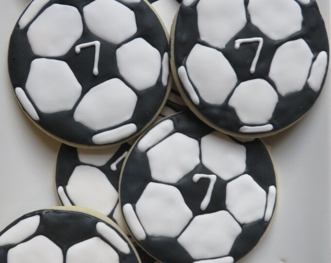 Soccer Ball Cookies - Etsy