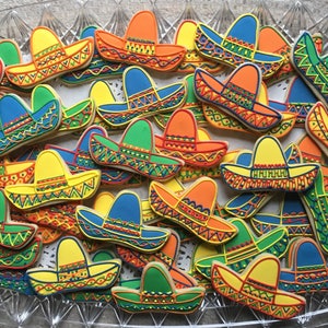 Sombrero Cookies - Etsy