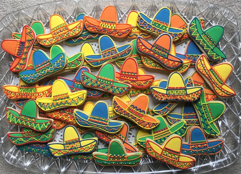 Sombrero Cookies - Etsy