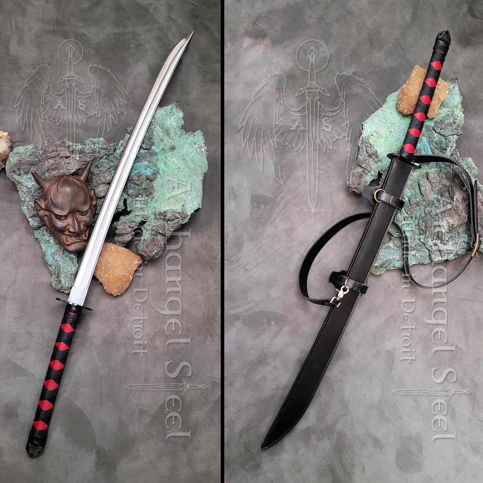 Katana, Full Tang, High Carbon, Heat Treated Steel, Designed ...