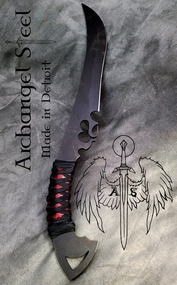 Heart Seeker Knife Long by Archangel Steel of Detroit - Etsy