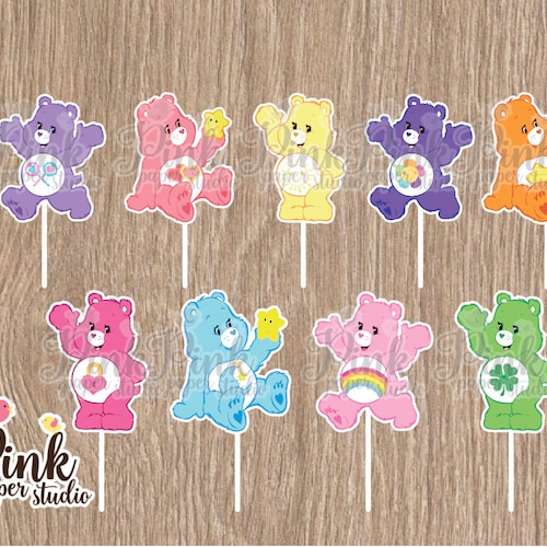 Care Bear Cake Topper/ Beautiful Cake Topper With Care Bears/ | Etsy