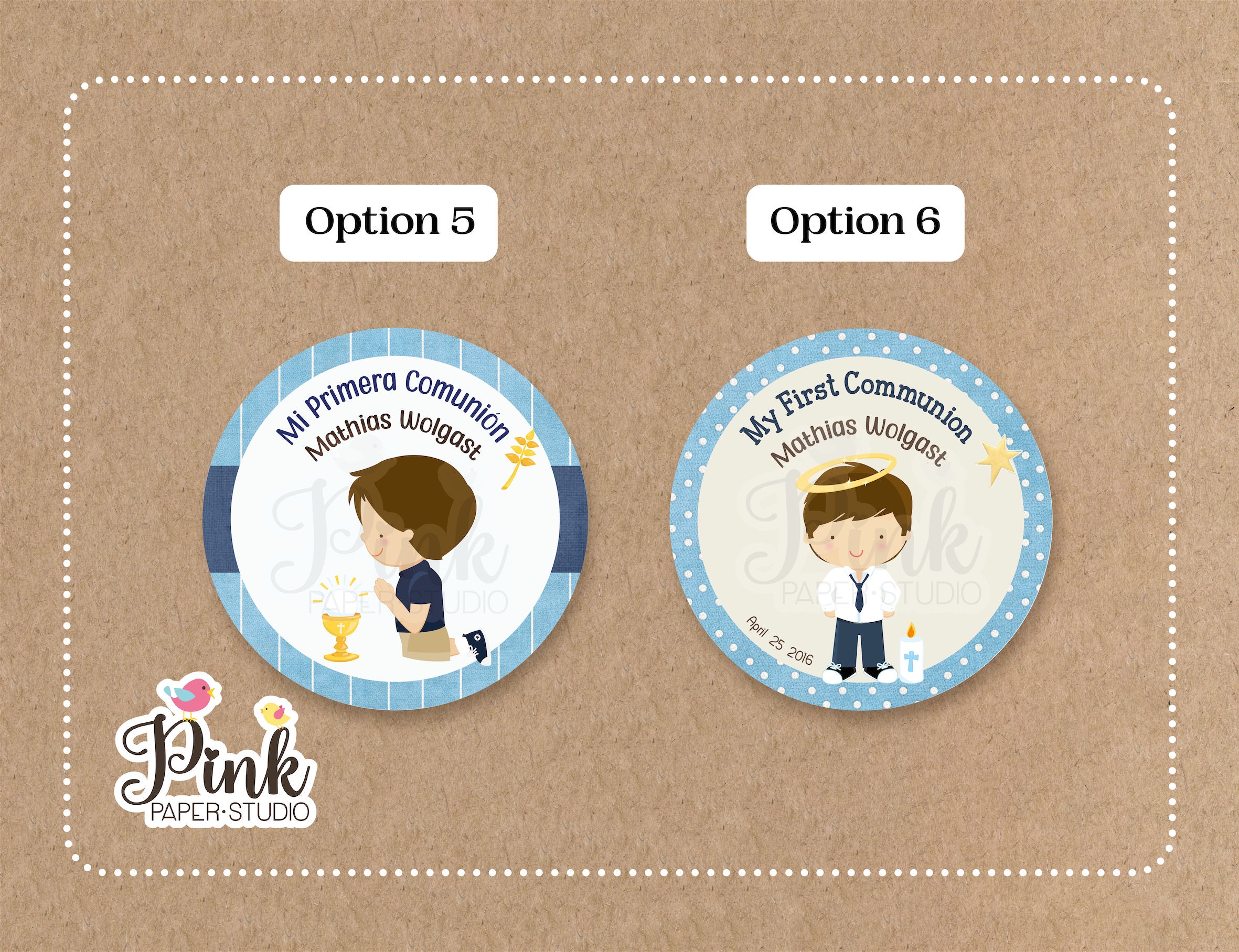 First Communion Tags First Communion Favor Tags Primera - Etsy