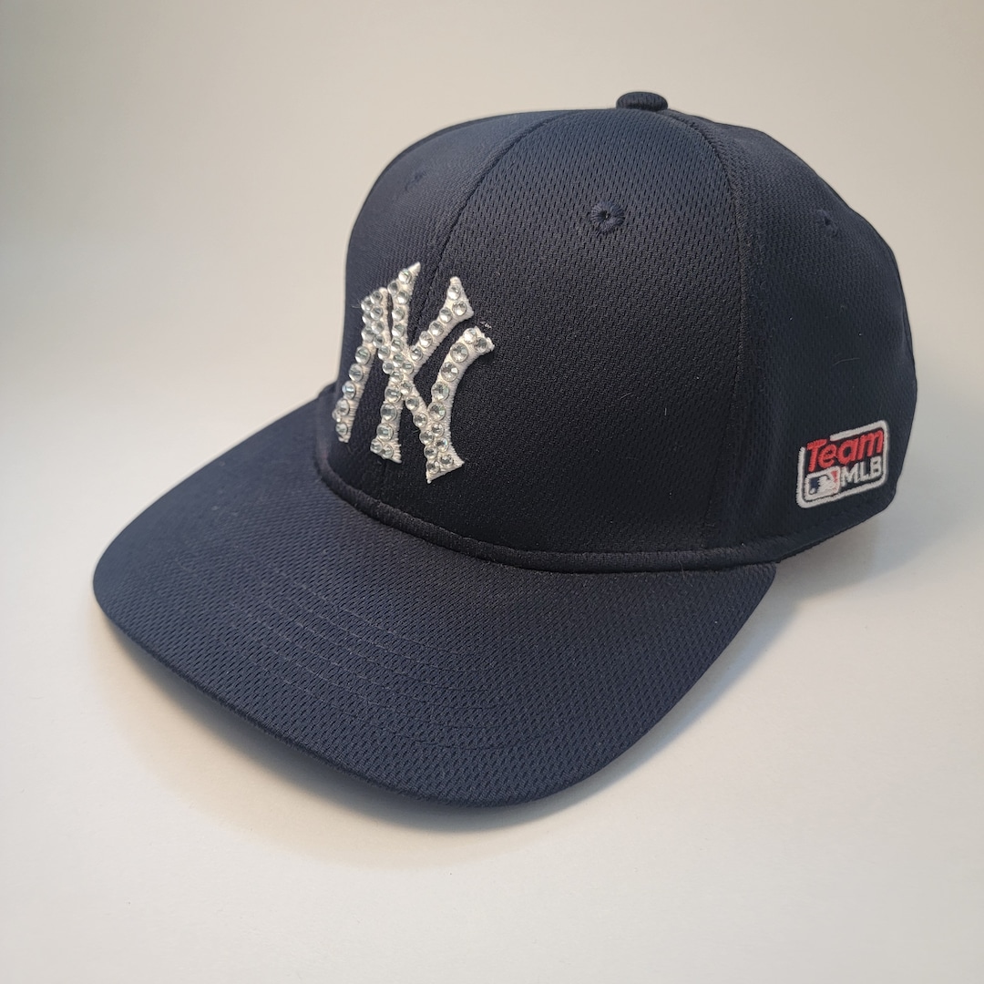 New York Yankees Rhinestone Cap - Etsy