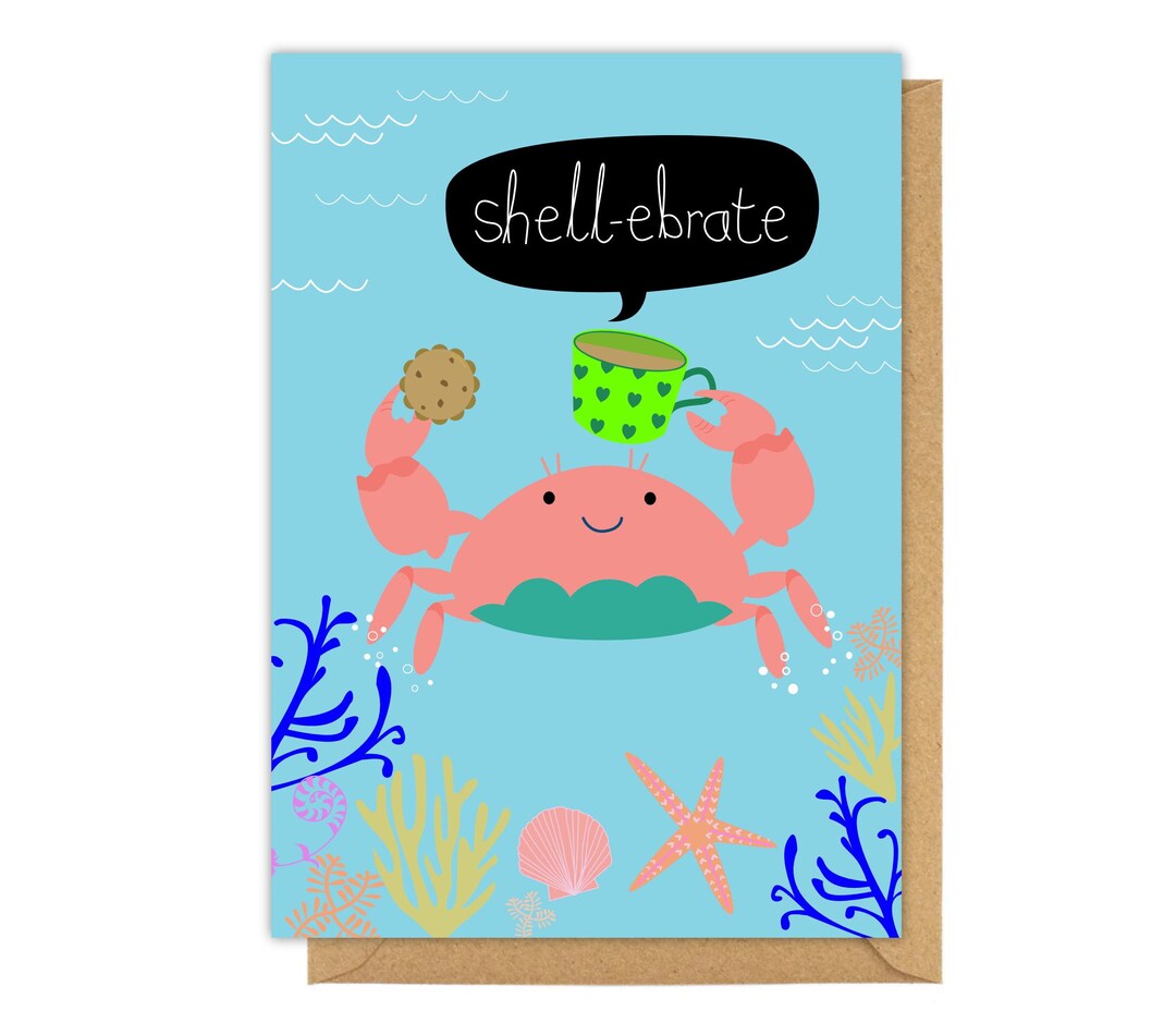 Shell-ebrate Birthday Card - Etsy