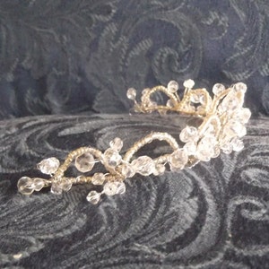 Handcrafted Crystal Tiara, Available in Gold or Silver Wire. - Etsy