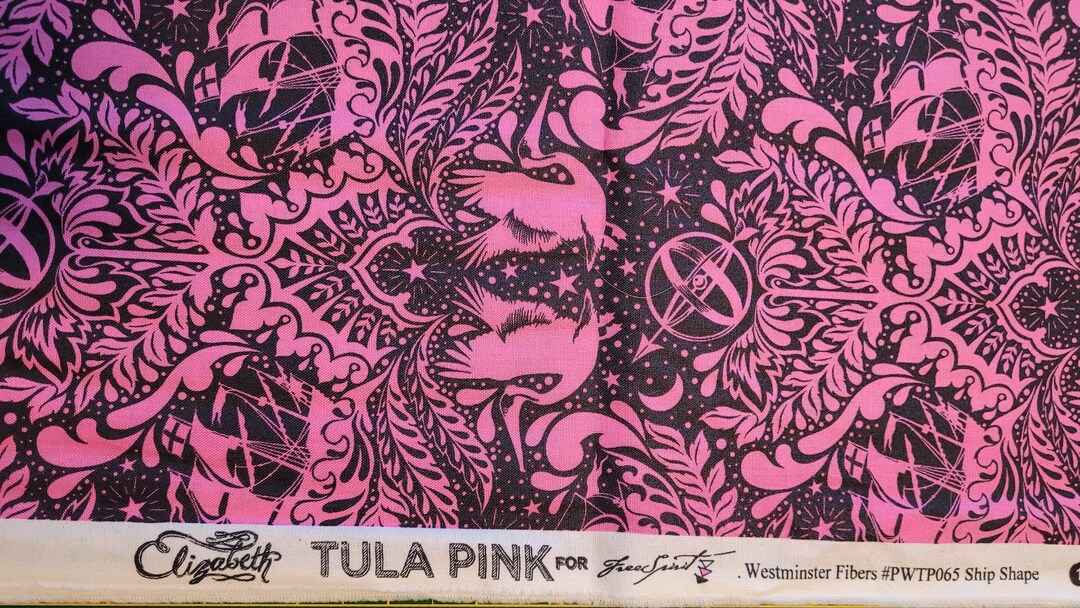 Tula Pink Elizabeth, Ship Shape in Sky - Etsy