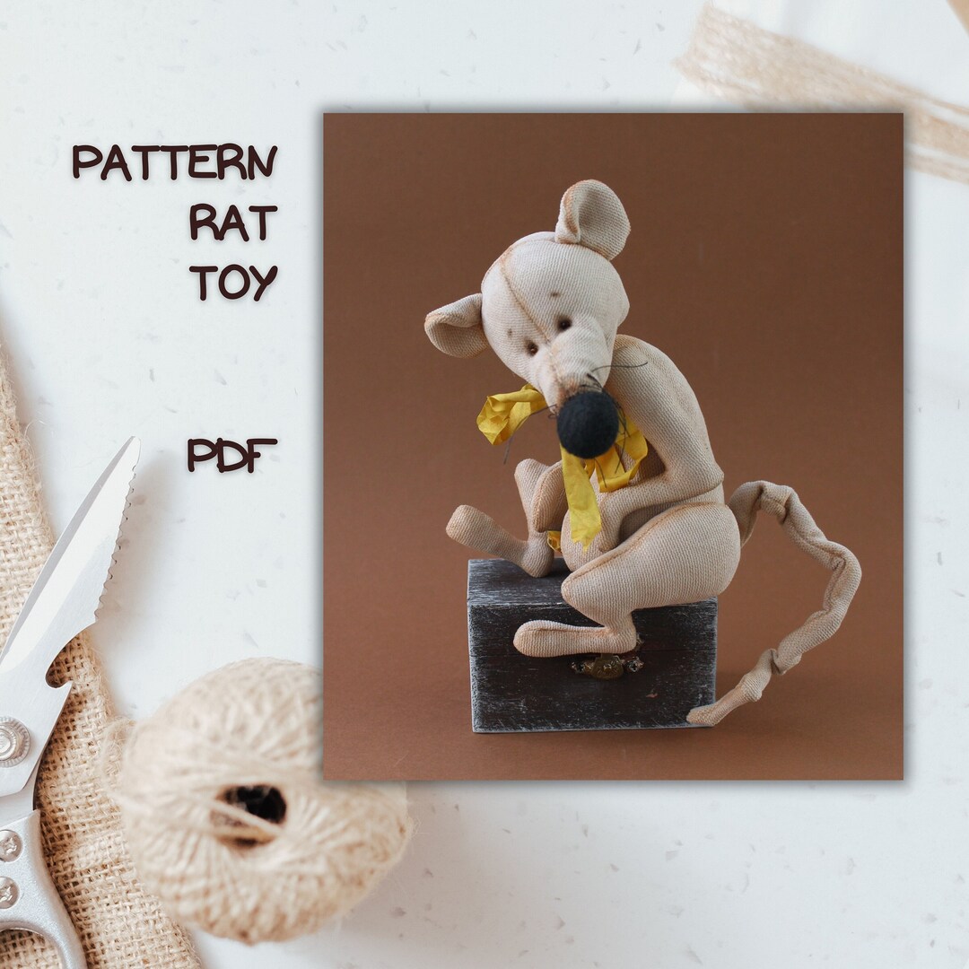 Rat Sewing Pattern PDF Mouse Plush Pattern Rat Toy Plushie - Etsy