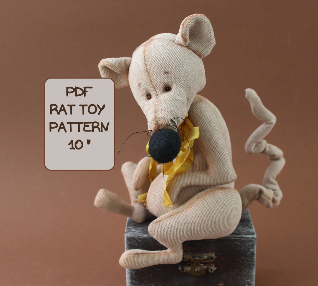 Rat Sewing Pattern PDF, Mouse Plush Pattern, Rat Toy Plushie Pattern - Etsy
