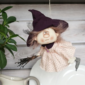 Witch Doll Pattern, Diy Kitchen Witch Doll, Flying Witch Epattern, Do ...