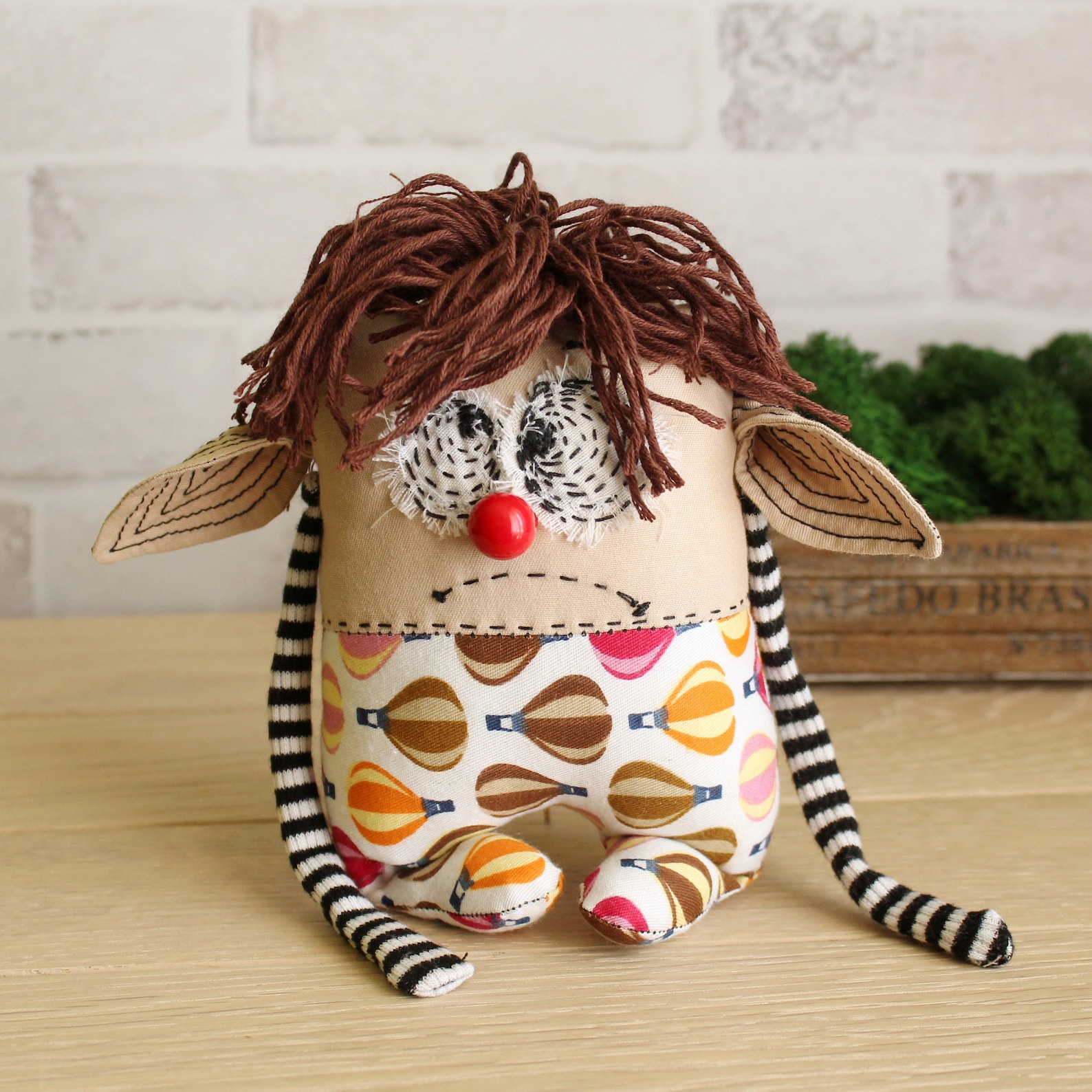 Cute Monster Fabric Doll Sewing Pattern PDF, Diy Worry Dolls Sew, Worry ...