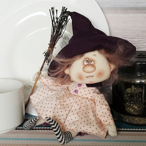 Witch Doll Pattern, Diy Kitchen Witch Doll, Flying Witch Epattern, Do ...
